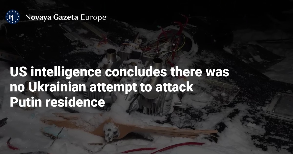 US intelligence concludes there was no Ukrainian attempt to attack ...